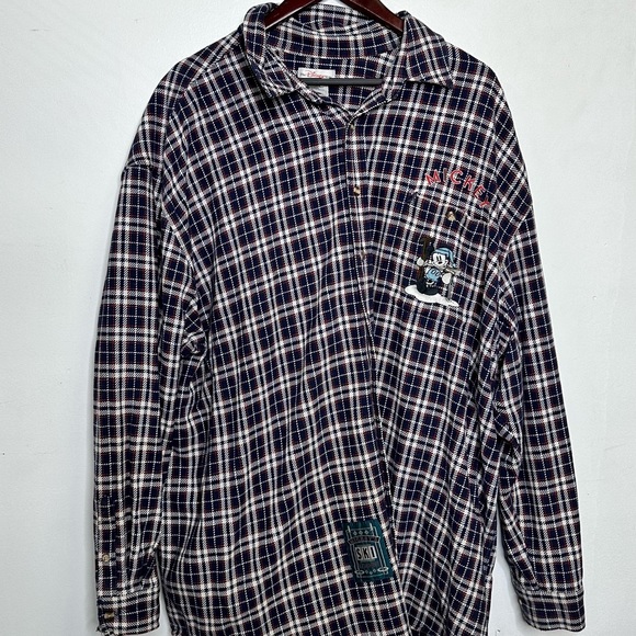 Disney | Shirts | Vintage Mens The Disney Store Plaid Ski Snow Lodge ...